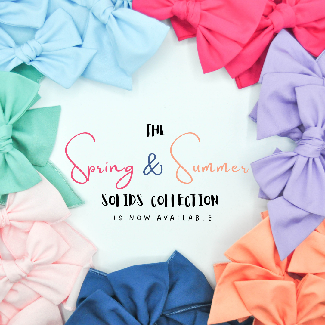 Spring/Summer Solids Collection – Purple Rose Bows